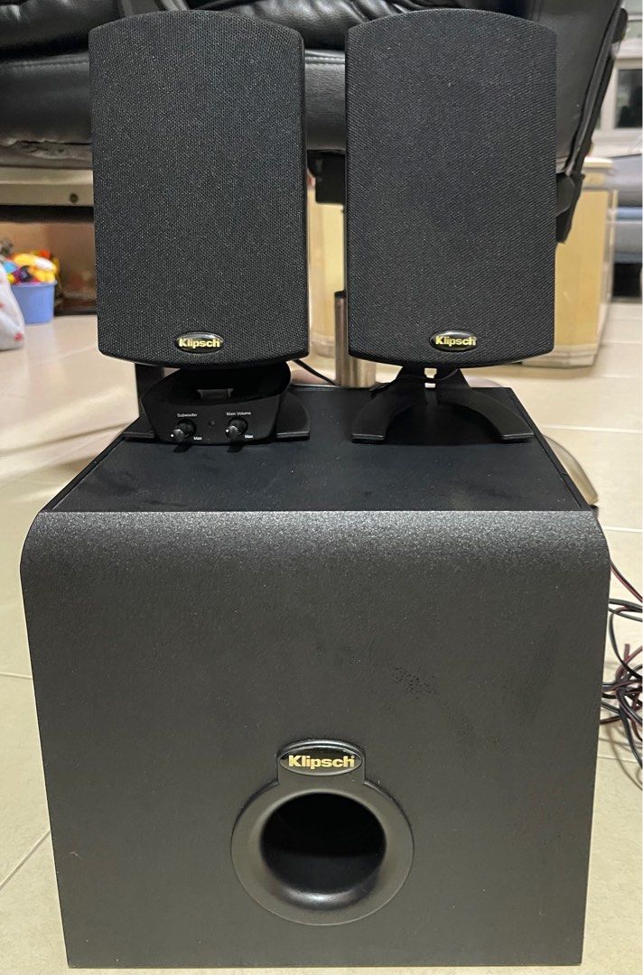 Klipsch promedia 2.1 speakers, Audio, Soundbars, Speakers & Amplifiers ...
