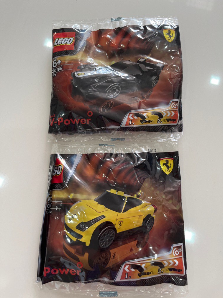 Lego shell v-power Ferrari 30194, 30195, Hobbies & Toys, Toys & Games ...
