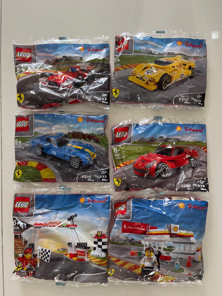 Lego shell v-power Ferrari full set (40190 series), Hobbies & Toys ...