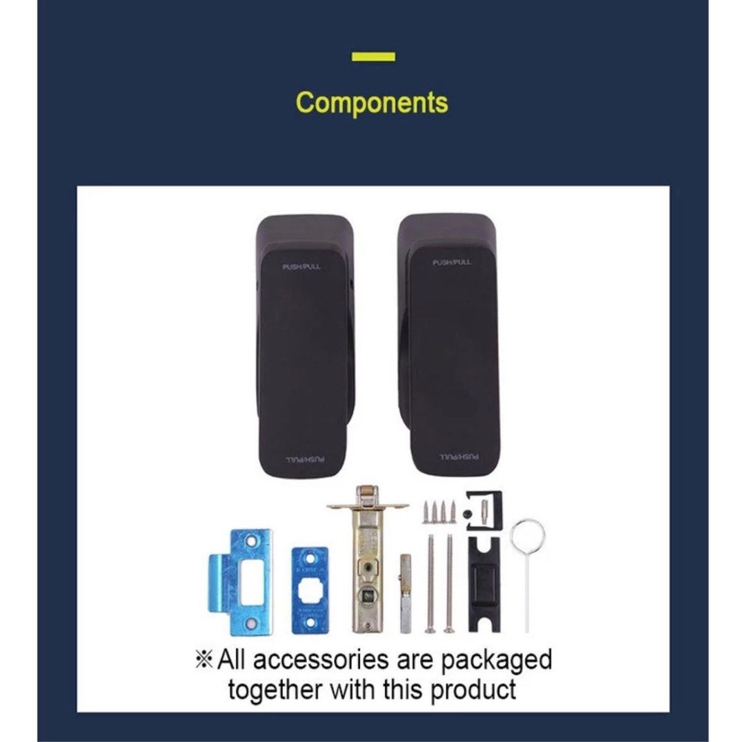 LG Push Pull bedroom door lock, Furniture & Home Living, Security ...