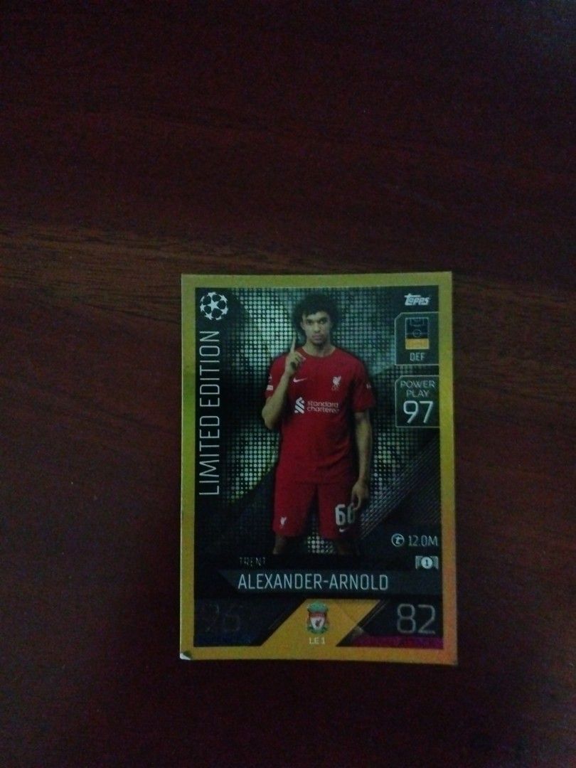*LIMITED EDITION UCL* Trent Alexander-Arnold Match Attax Card 22/23 ...