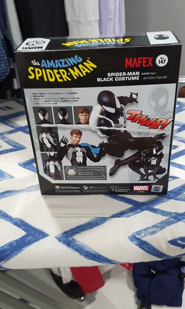 Mafex Symbiote Spiderman (Black), Hobbies & Toys, Toys & Games on Carousell