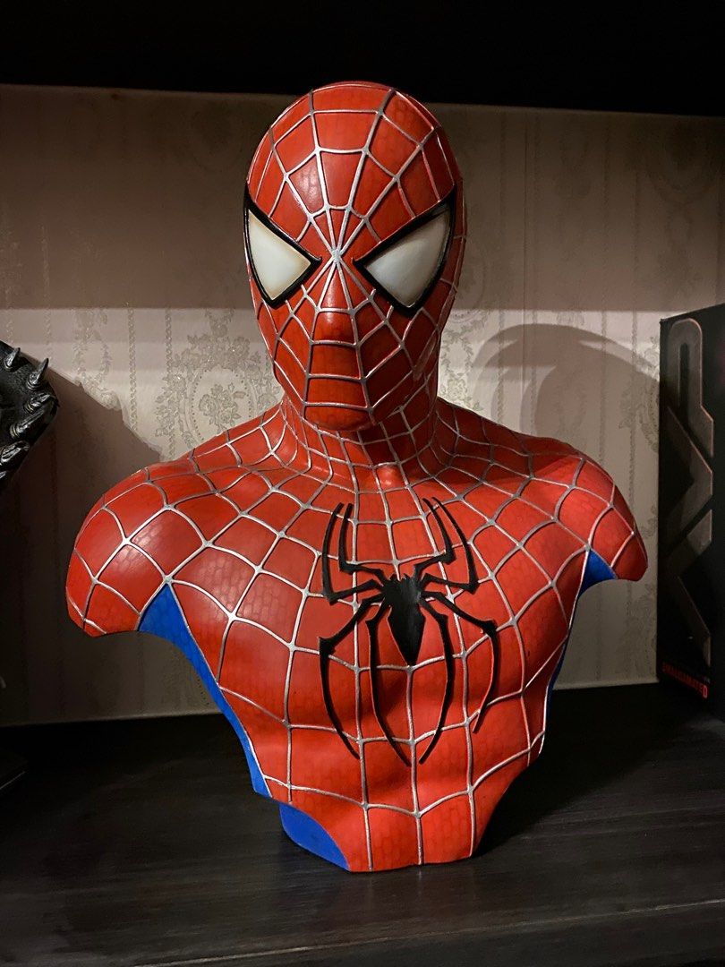 Marvel life size amazing Spider-Man bust, Hobbies & Toys, Toys & Games ...