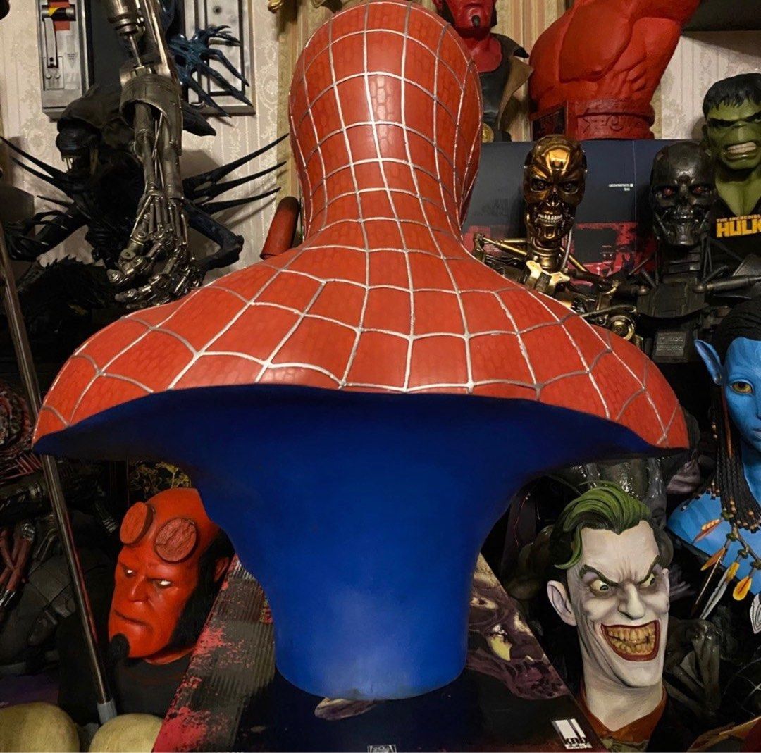 Marvel life size amazing Spider-Man bust, Hobbies & Toys, Toys & Games ...