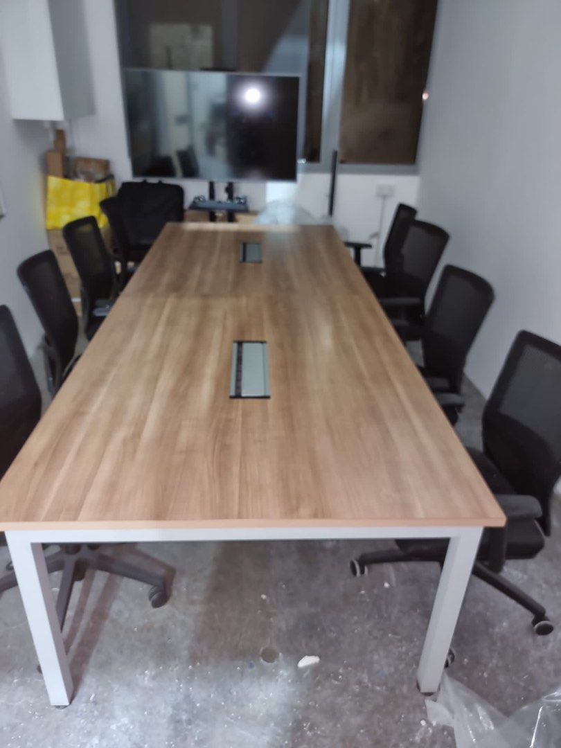 Meeting Table. Suitable for 10-12 pax, Furniture & Home Living ...