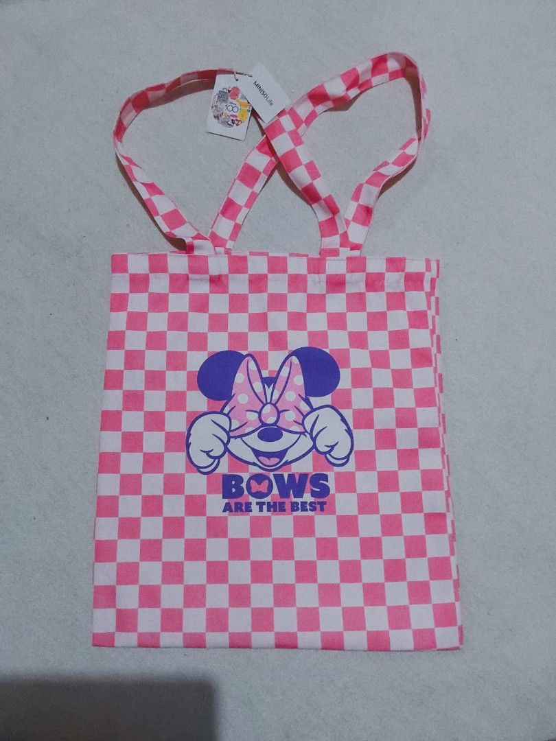 MINISO Disney 100 Smile Faces Collection Vertical Shopping Bag (Pink ...