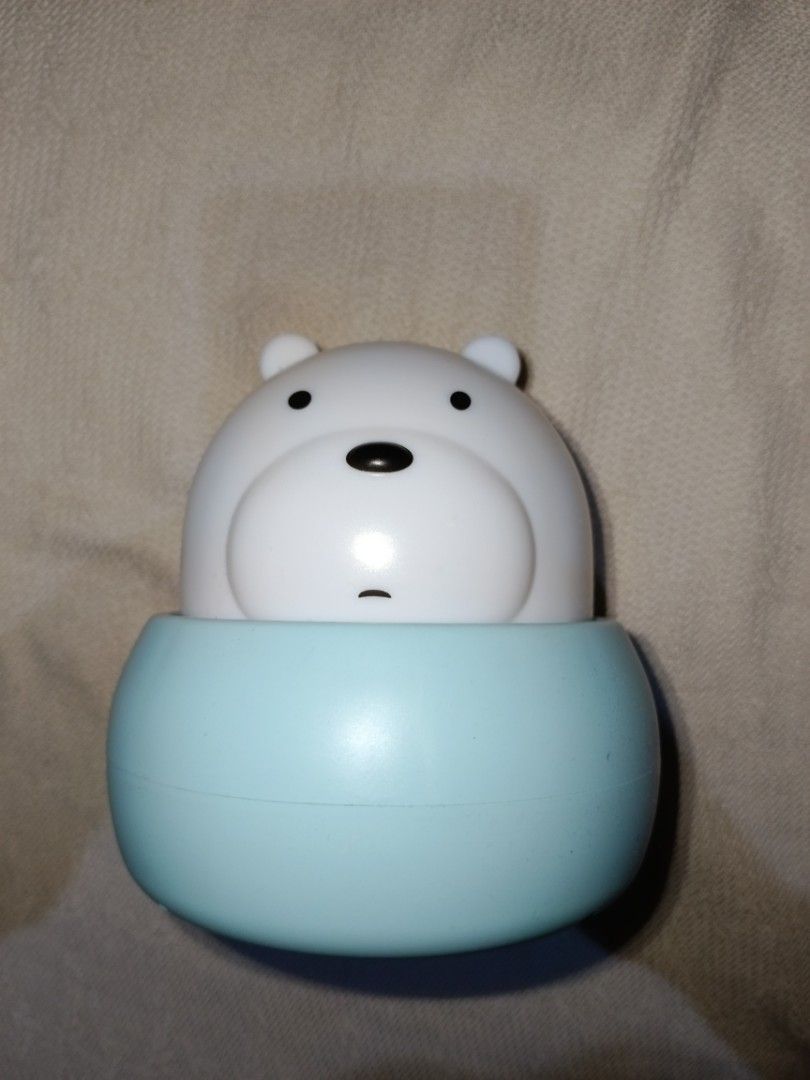 Miniso We Bare Bears Night Light Ice Bear, Furniture & Home Living ...