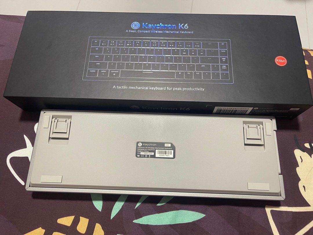 Modded Keychron K6 Custom mechanical gaming keyboard, Computers & Tech ...