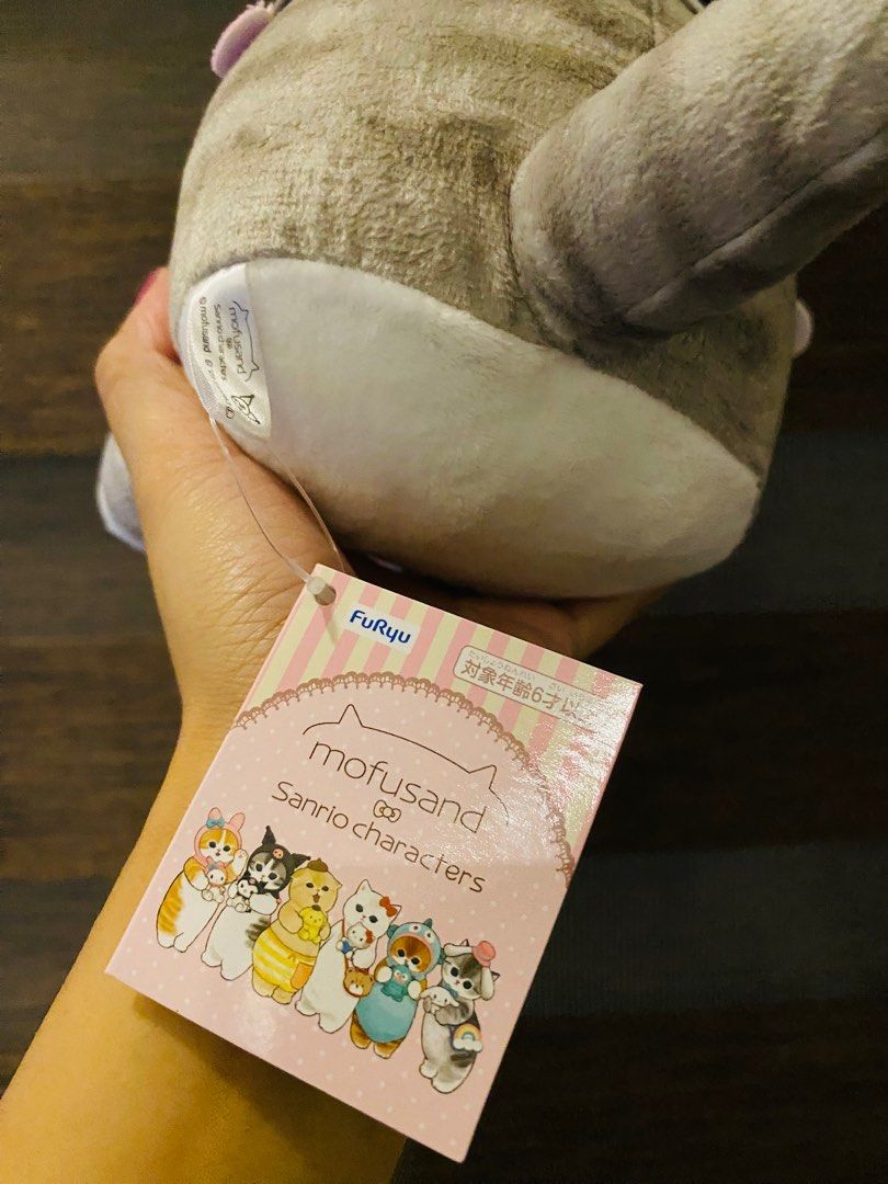 Mofusand X Sanrio Kuromi Collab plushie, Hobbies & Toys, Toys & Games on Carousell