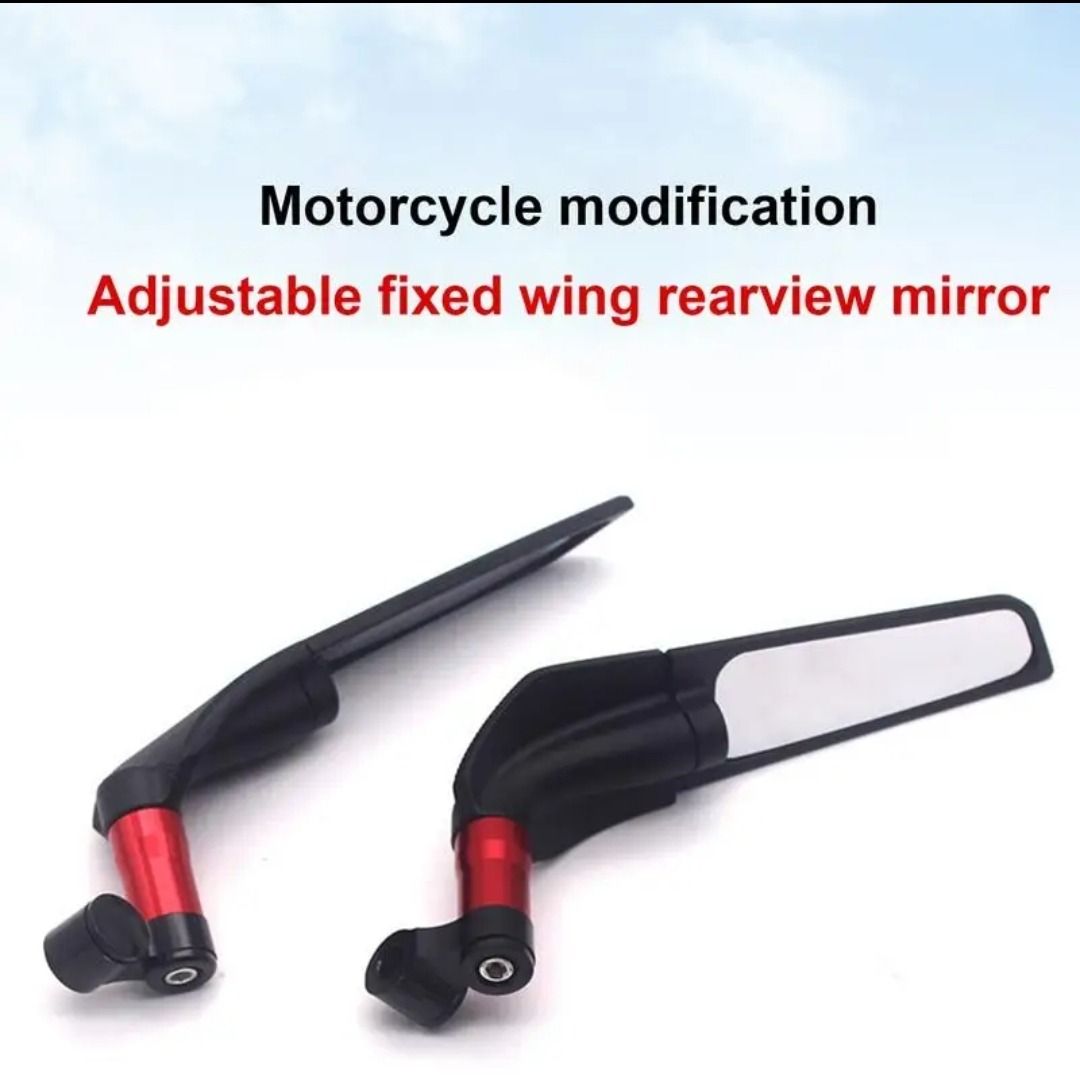 Motorcycle Rear View Winglet Side Mirror, Motorcycles, Motorcycle ...