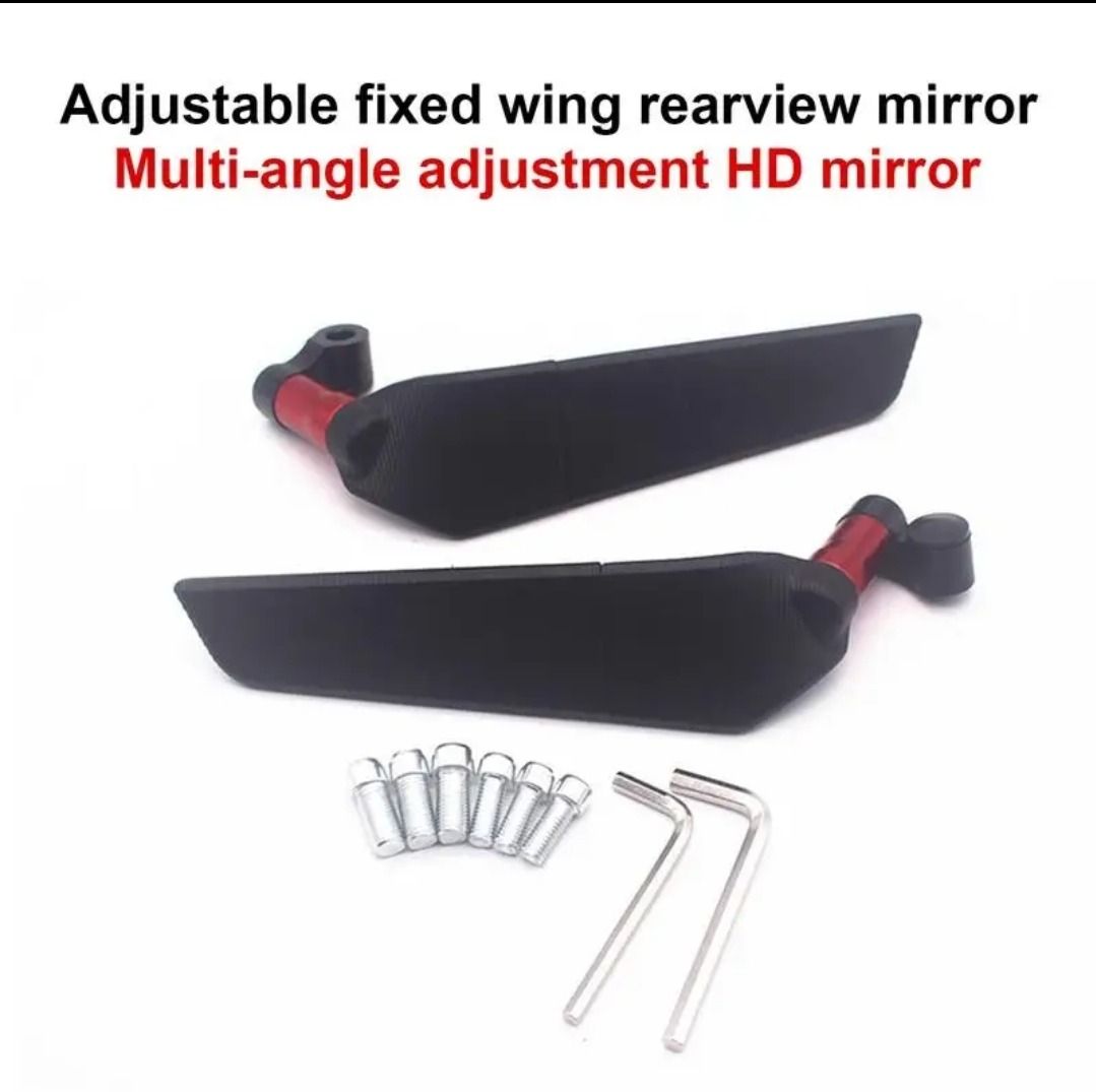 Motorcycle Rear View Winglet Side Mirror, Motorcycles, Motorcycle ...