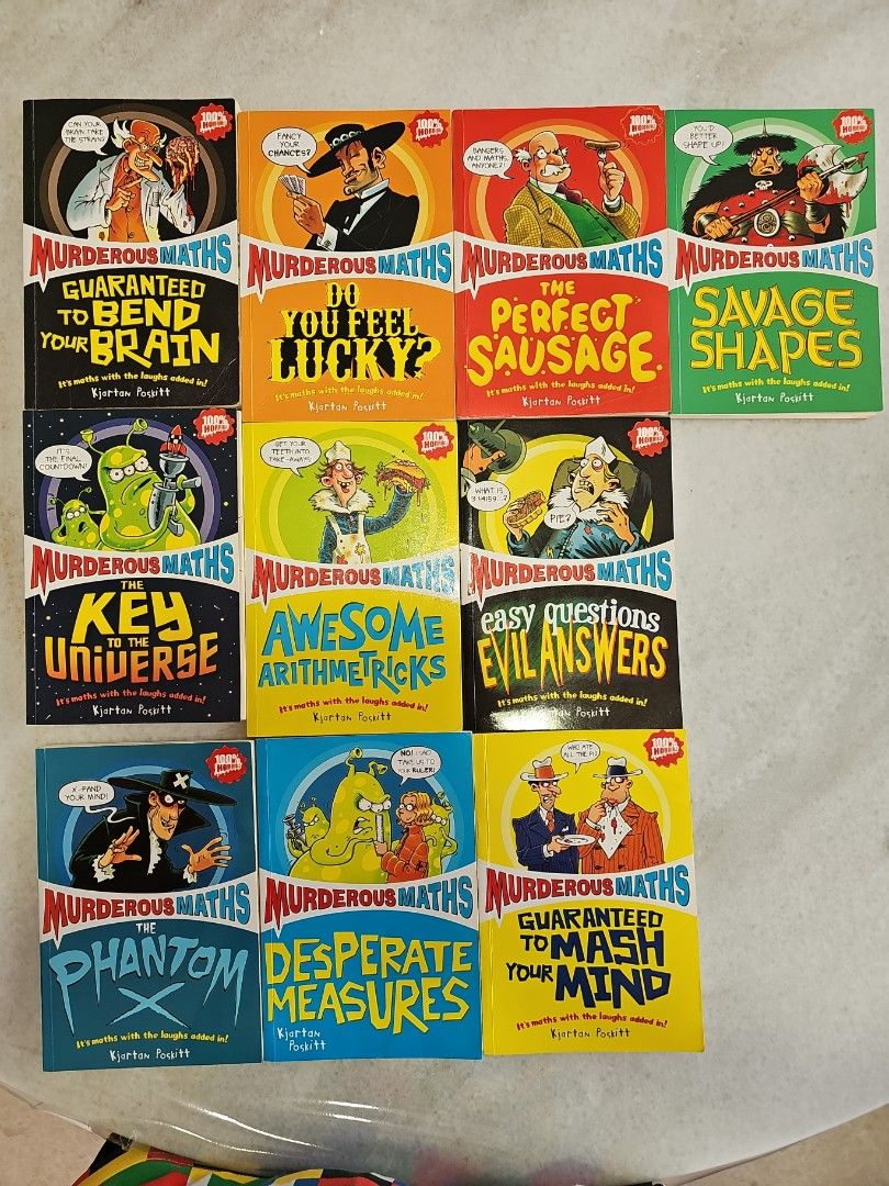 Murderous Maths - 1 complete set of 10 books, Hobbies & Toys, Books ...