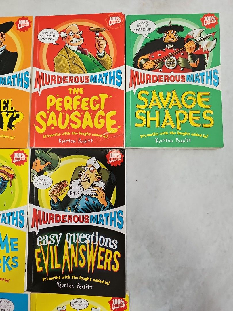Murderous Maths - 1 complete set of 10 books, Hobbies & Toys, Books ...