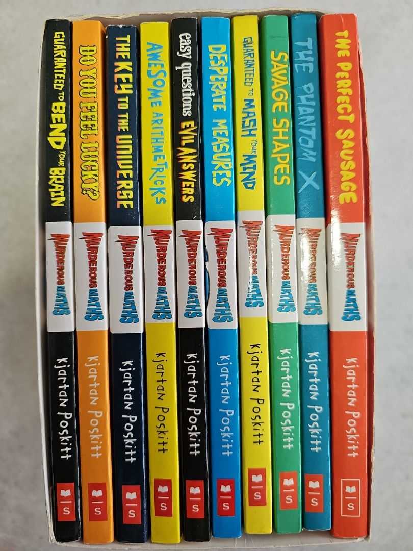 Murderous Maths - 1 complete set of 10 books, Hobbies & Toys, Books ...