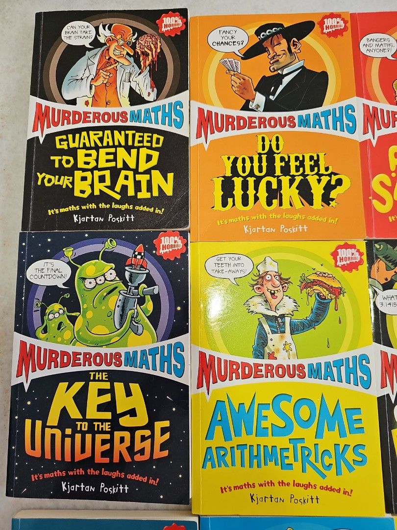 Murderous Maths - 1 complete set of 10 books, Hobbies & Toys, Books ...