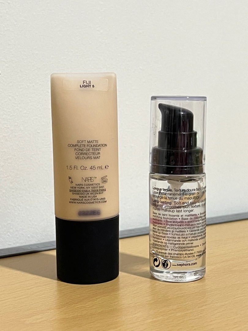 NARS Foundation & Sephora Primer, Beauty & Personal Care, Face, Makeup ...