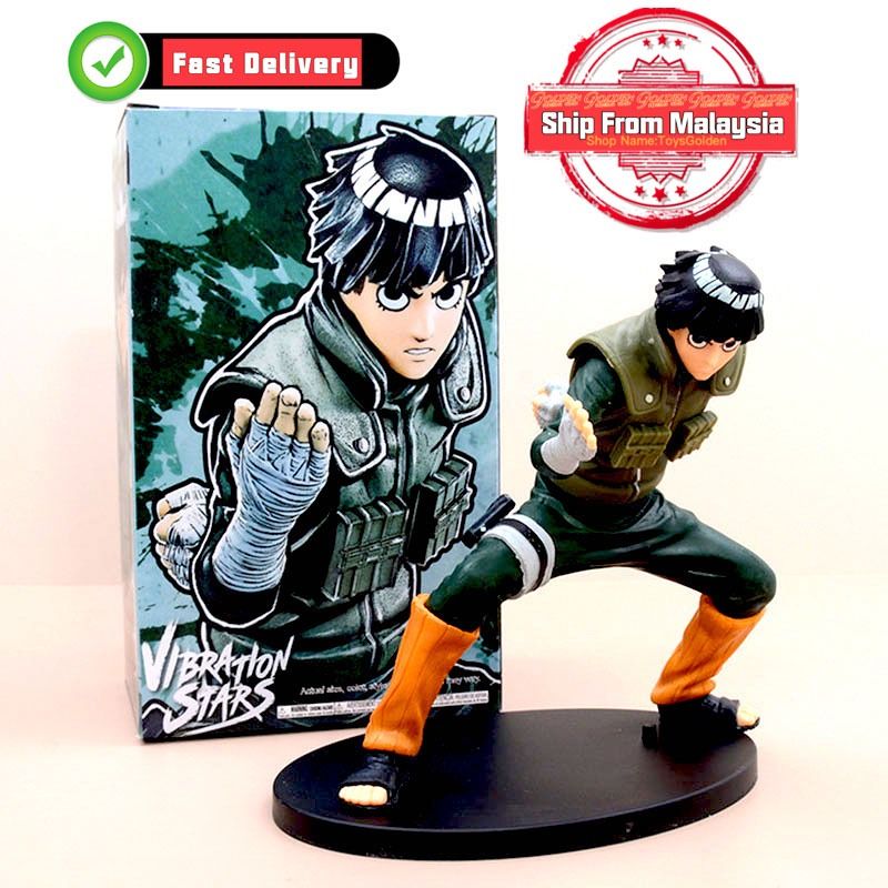 Naruto Shippuden Anime Rock Lee Action Figure 17cm Pvc Model Collection ...