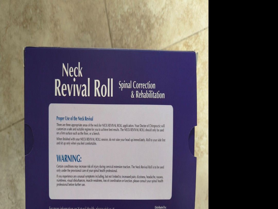 Neck Revival roll chiropractic for spinal correction and rehabilitation ...