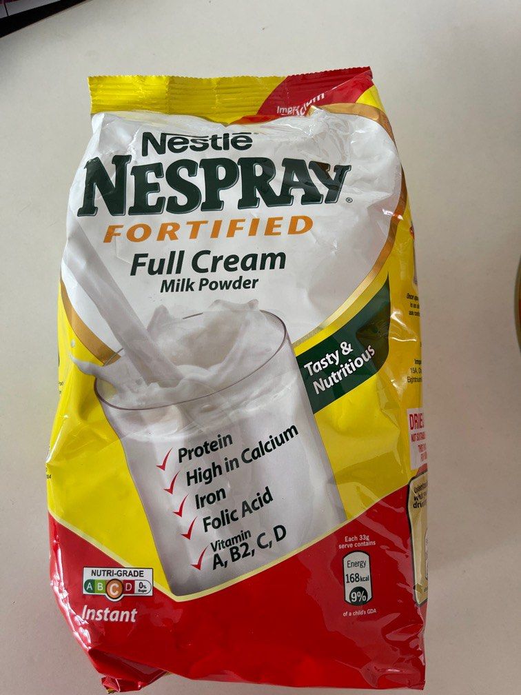 Nestle Nespray fortified full cream milk powder, Health & Nutrition ...