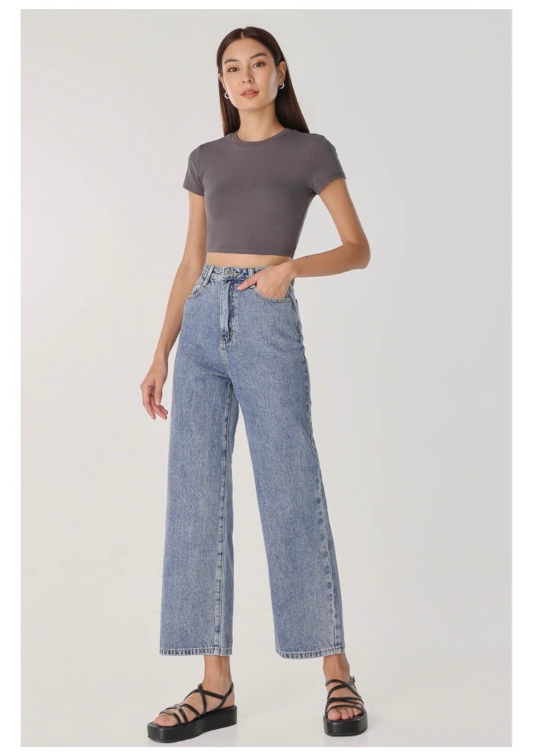 Not your average straight leg jeans - Petite (Mid Washed), Women's ...