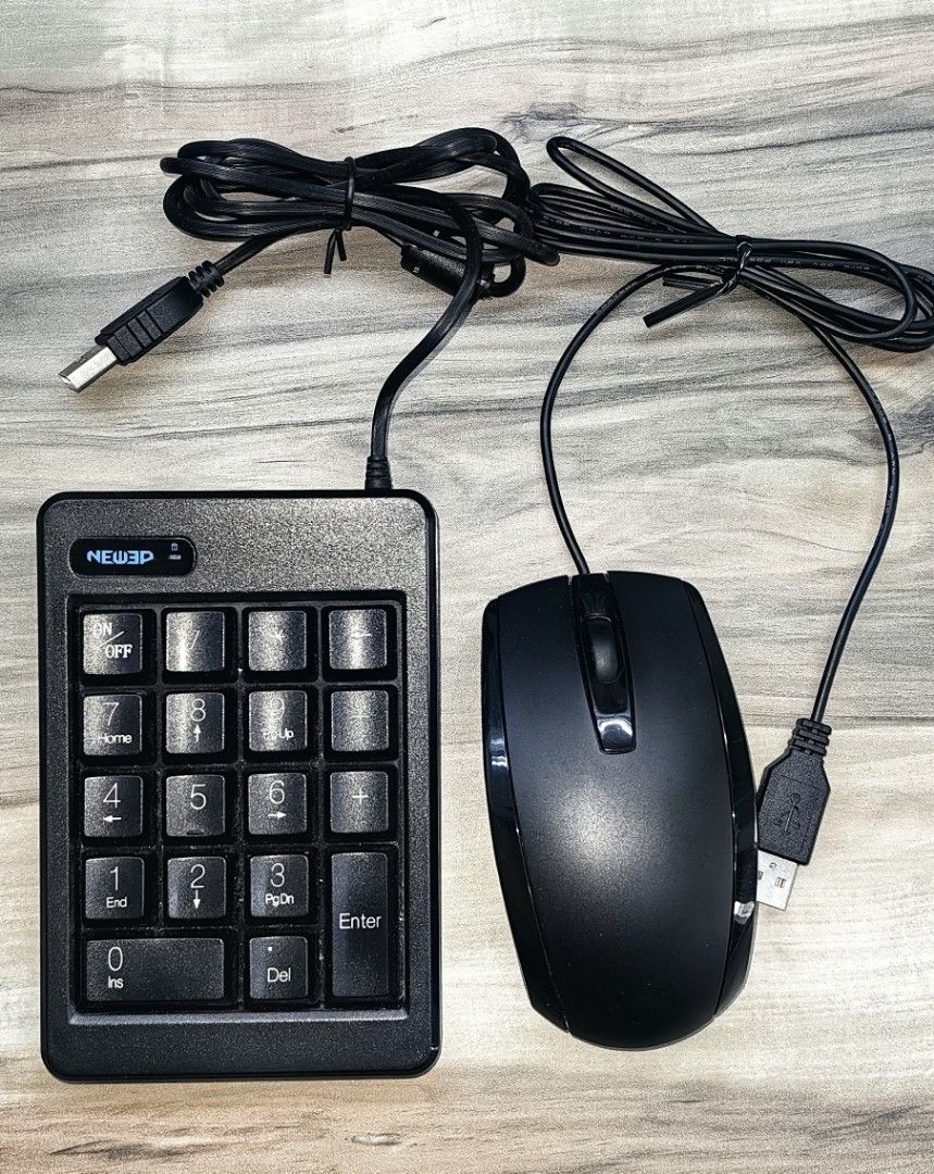 Number pad Mouse set (wired), Computers & Tech, Parts & Accessories ...