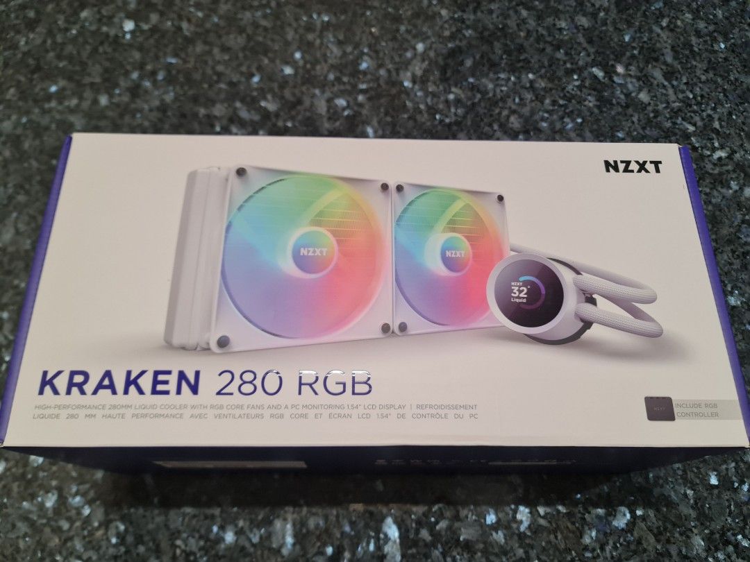 NZXT Kraken RGB AIO 280mm, Computers & Tech, Parts & Accessories ...