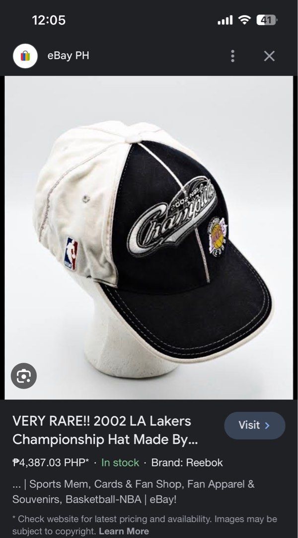 Official LA Lakers 2002 NBA Championship fitted cap 2000s vintage, Men ...