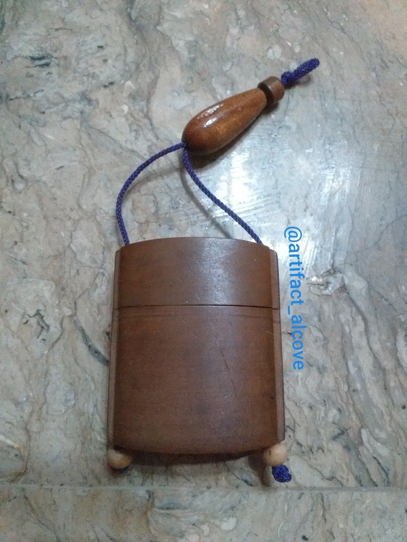 Old Inro Japanese Stamp Case Seal Med Pill Box Vintage Display Decor ...