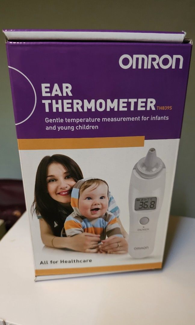 Omron Baby thermometer ear, Babies & Kids, Baby Monitors on Carousell
