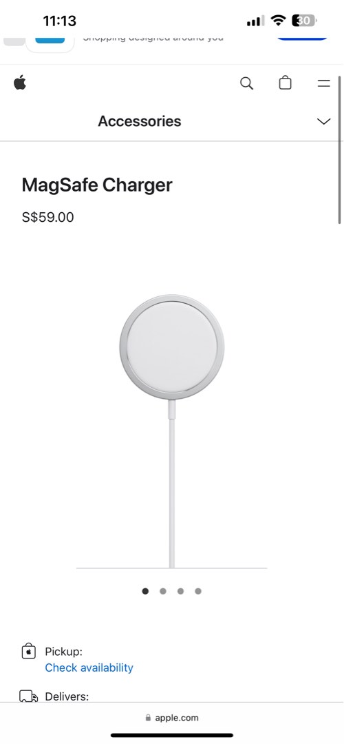 Original Apple Magsafe charger, Mobile Phones & Gadgets, Mobile ...