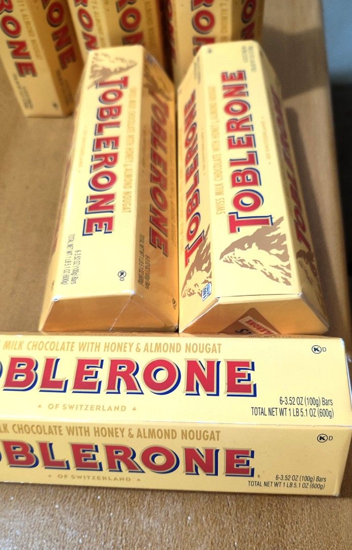 Original Toblerone in 6 packs, Food & Drinks, Packaged & Instant Food ...