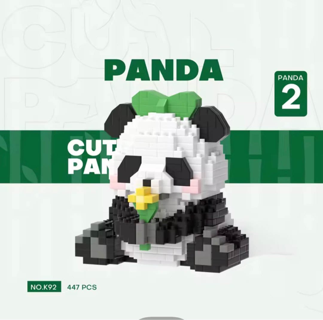 Panda Building Blocks, Hobbies & Toys, Toys & Games on Carousell