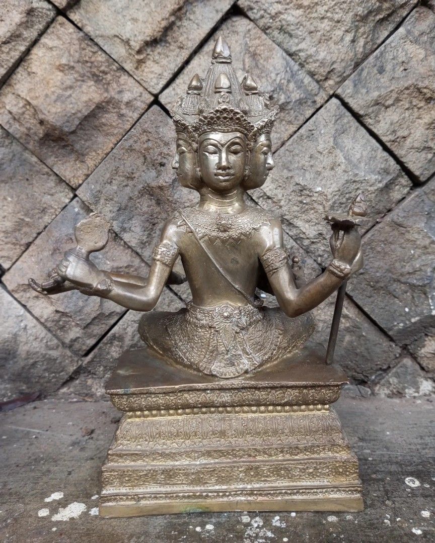 Patung Dewa Brahma Antik Pajangan Di Carousell