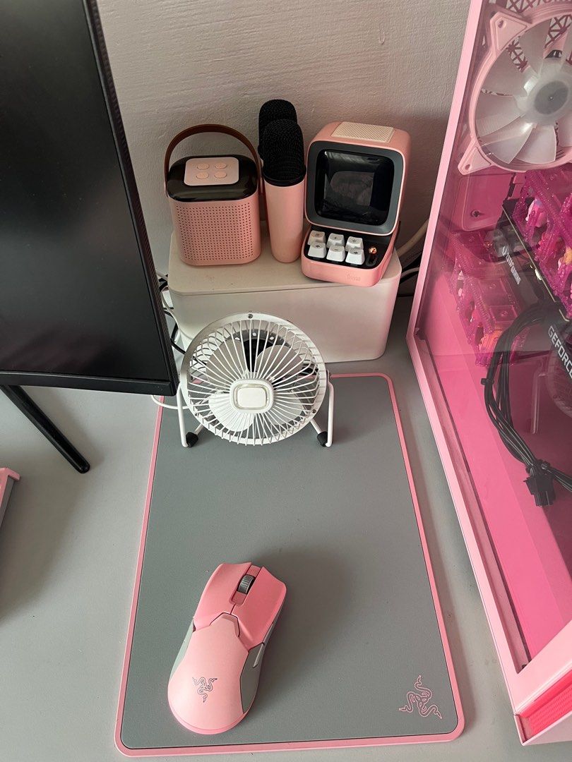 Pink Gaming Computer Set, Computers & Tech, Desktops on Carousell