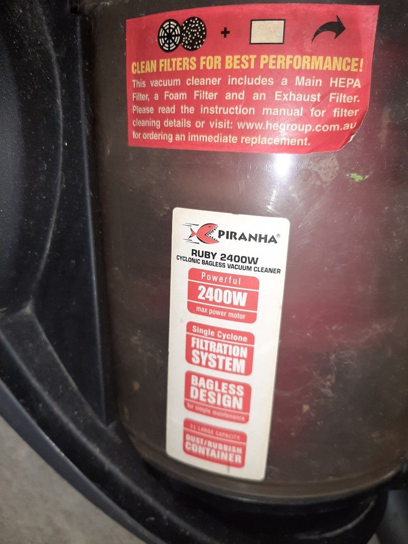 Piranha Bagless Vacuum Cleaner, TV & Home Appliances, Vacuum Cleaner ...