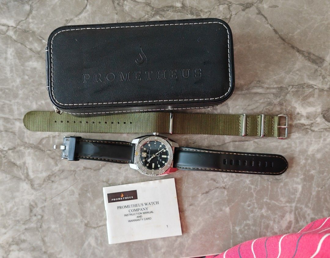 Prometheus Piranha automatic diver watch, Luxury, Watches on Carousell
