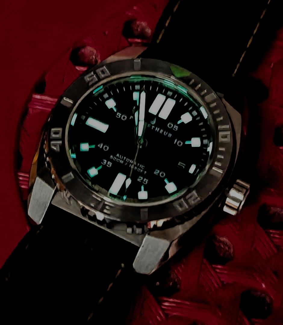 Prometheus Piranha automatic diver watch, Luxury, Watches on Carousell