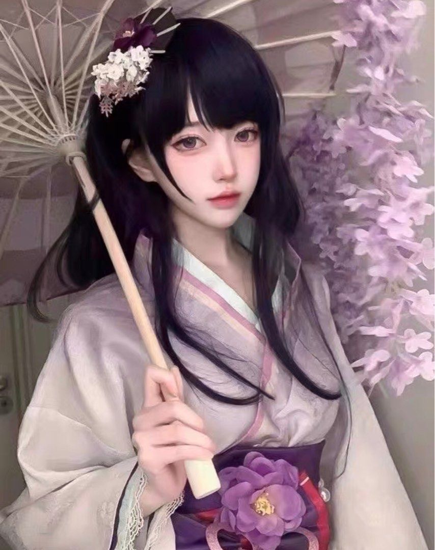 Raiden kimono cosplay full set genshin impact, Women's Fashion ...
