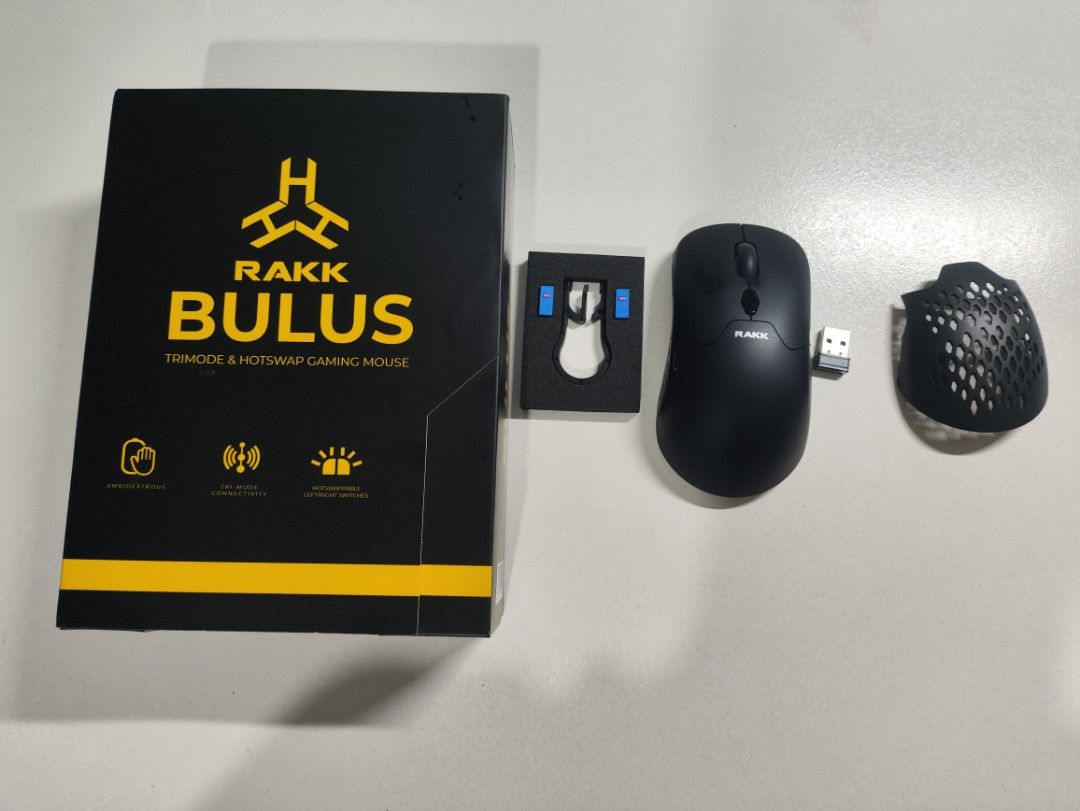 Rakk Bulus Hotswap Trimode Wireless Mouse, Computers & Tech, Parts ...
