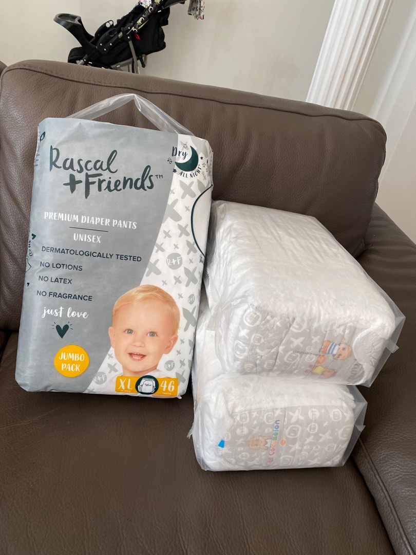 Rascal and friends XL diaper pants, baby wipes, Babies & Kids, Bathing ...