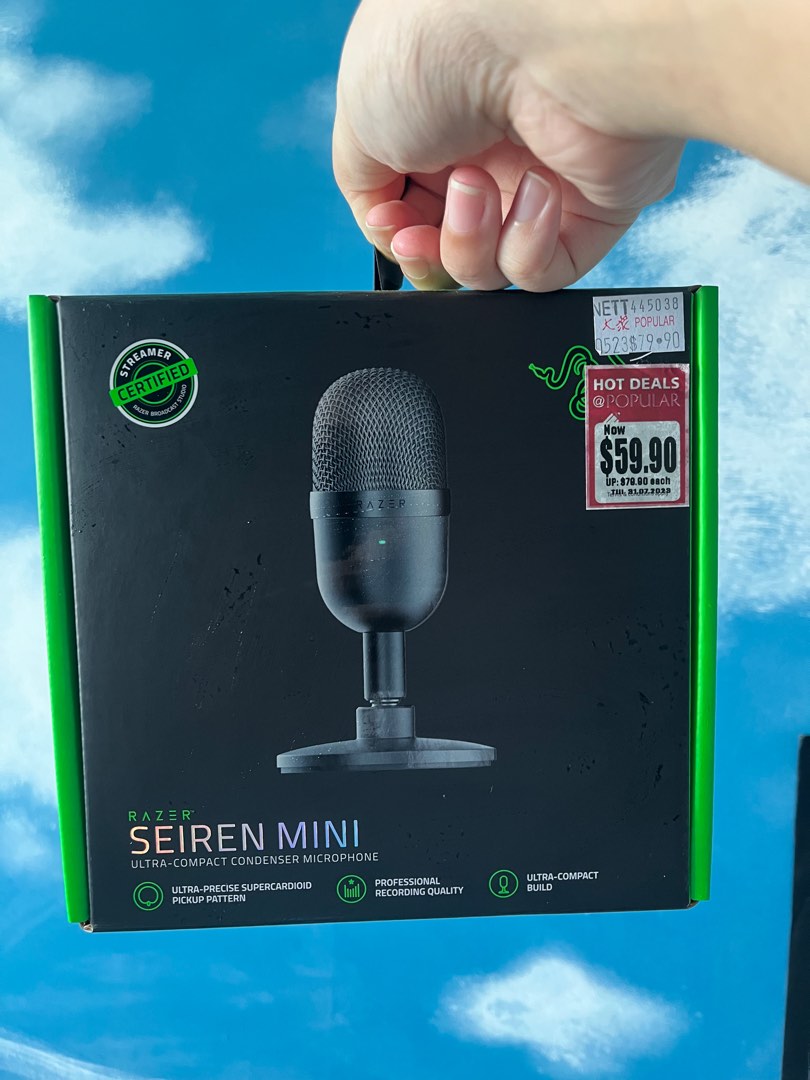 Razer Seiren Mini Microphone, Audio, Microphones on Carousell