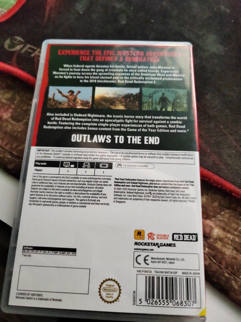 Read dead redemption, Video Gaming, Video Games, Nintendo on Carousell