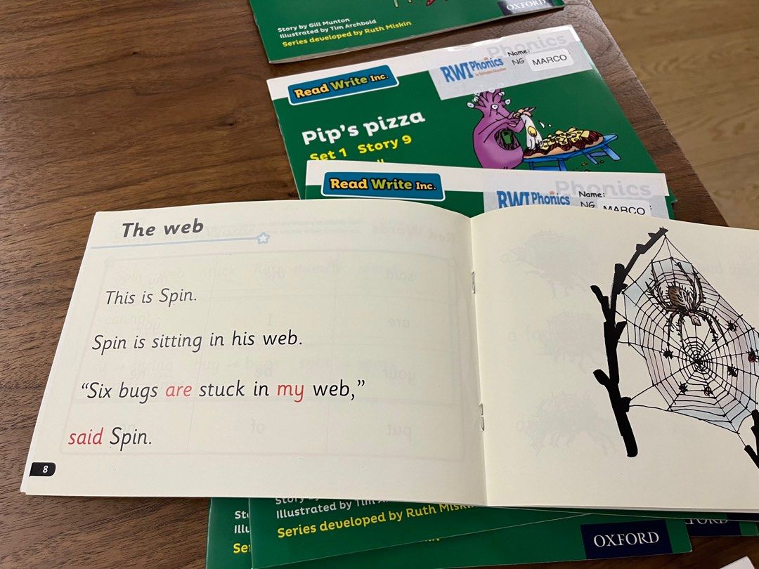 [已售]RWI, Read Write Inc, Green, storybook 1-10, 興趣及遊戲, 書本 & 文具, 教科書 ...