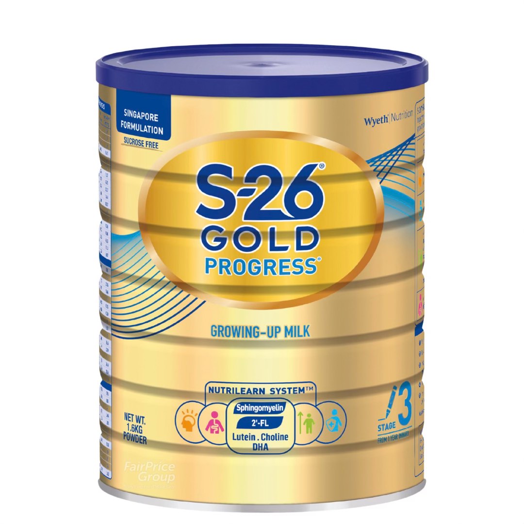 S26 Progress Stage 3 Gold 1.6 kg Growing Up Formula Milk, Babies & Kids ...