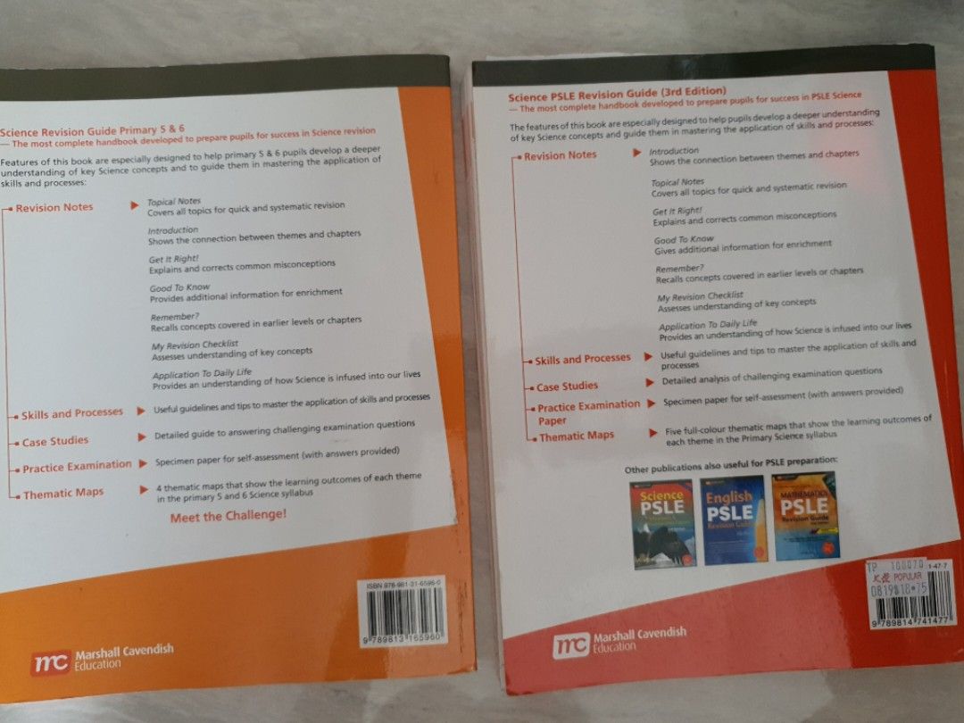 Science Revision Guide P5&6, (SOLD) Science PSLE Revision Guide 3rd ...