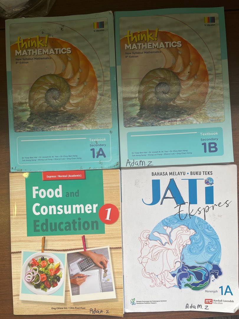 Sec 1 textbooks + files, Hobbies & Toys, Books & Magazines, Textbooks ...