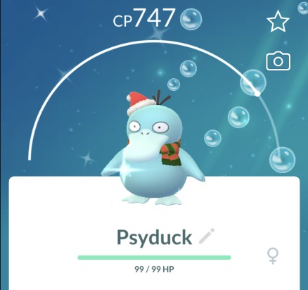 SHINY HOLIDAY PSYDUCK Pokemon Go, Video Gaming, Video Games, Others on ...