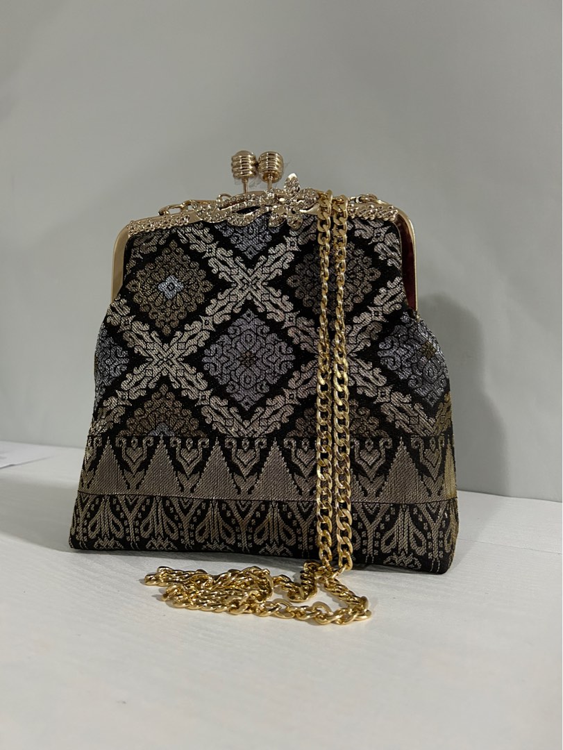 Songket Sling Bag, Women's Fashion, Bags & Wallets, Shoulder Bags on ...