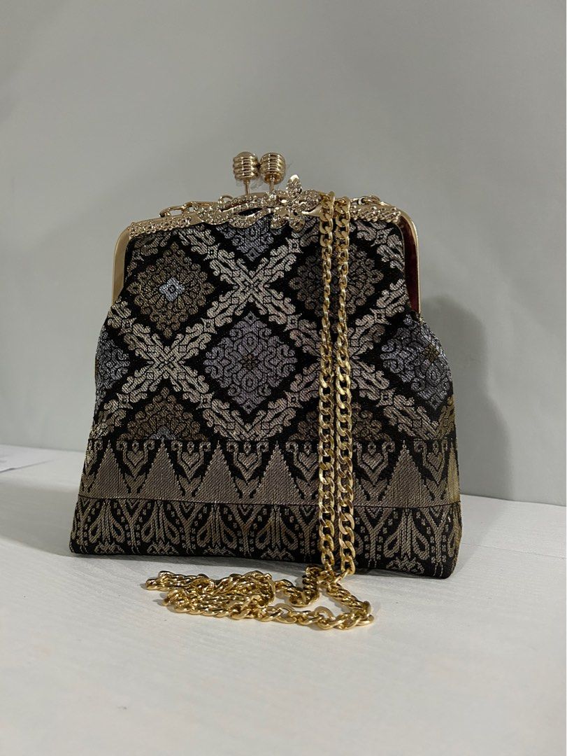 Songket Sling Bag, Women's Fashion, Bags & Wallets, Shoulder Bags on ...