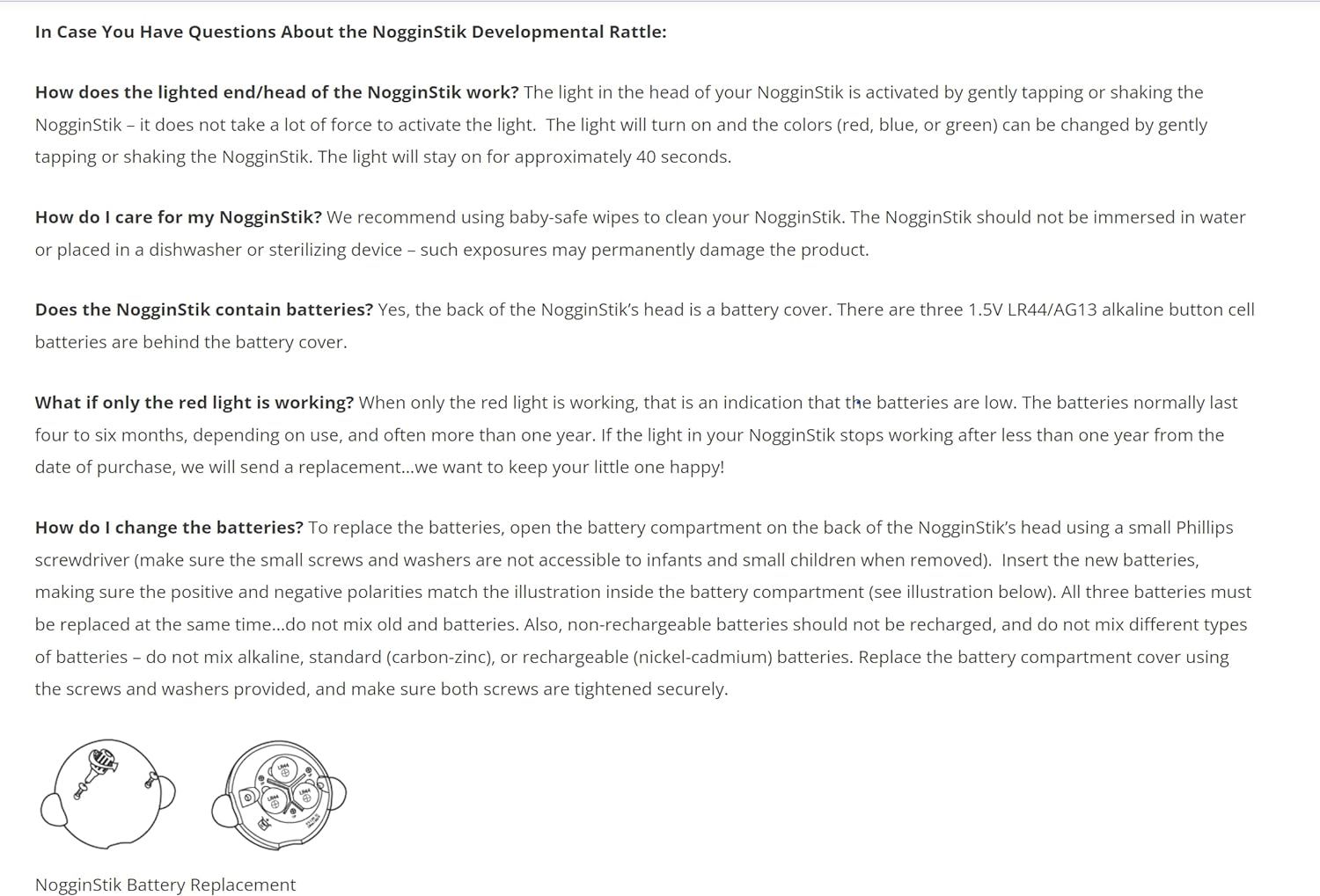 SmartNoggin NogginStik Developmental Light-Up Rattle - Encourage ...